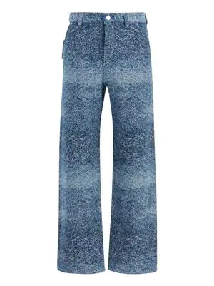 Dior Straight Leg Carpenter Jeans - Blue