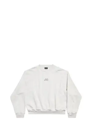 Balenciaga Activewear Crewneck Sweatshirt With Logo - White