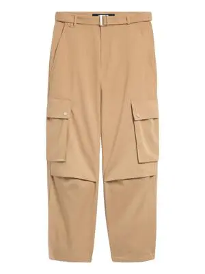 Jacquemus Relaxed Cargo Pants With Belted Waist - Camel-colored