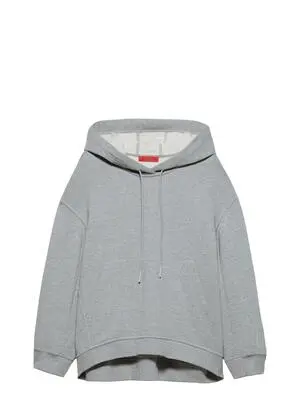 MAXCO. Max&co. Long Sleeve Hooded Sweatshirt With Kangaroo Pocket - Gray