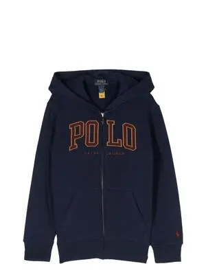 Polo Ralph Lauren Embroidered Cotton Hoodie - Black