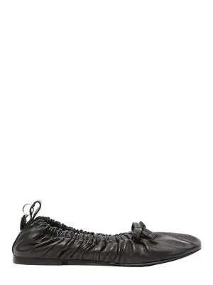 Acne Studios Leather Ballerina Flats - Black