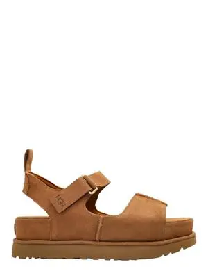UGG UGG Goldenstar Sandals With Adjustable Ankle Strap Maroon