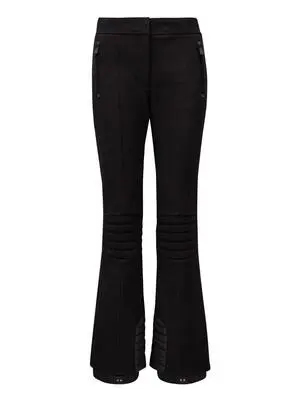 Moncler Ski Trousers With Zipper Hem - Black