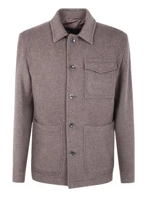 Herno Button-fastening Patch-pocket Jacket - Gray