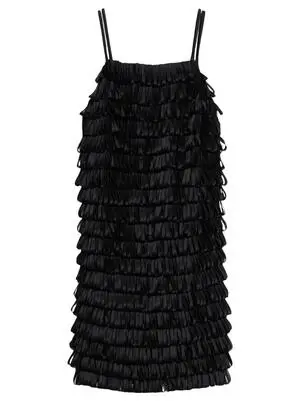 Max Mara Avola Stretch Cady Mini Dress - Black