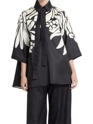 ELIE SAAB Elie Saab Printed Oversized Shirt