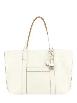 Hogan Hanging Accent Top Handle Bag - White