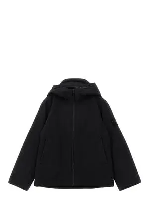 Stone Island Hooded Parka Jacket - Black