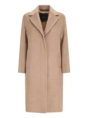 Max Mara Ardenne Long Coat - Nude
