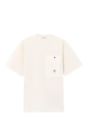 Stone Island Regular-fit T-shirt With Chest Pocket - Ivory