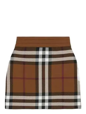 BURBERRY Burberry Vintage Check A-Line Mini Skirt