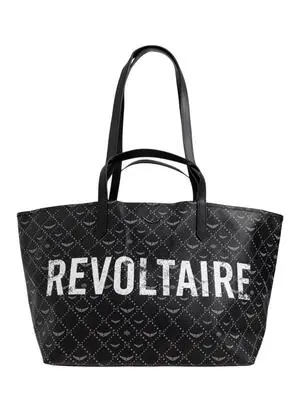 Zadig&Voltaire Logo Print Tote Bag - Black