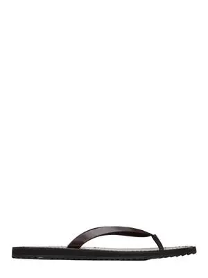 THE ROW Open-toed Flat Sandals - Black