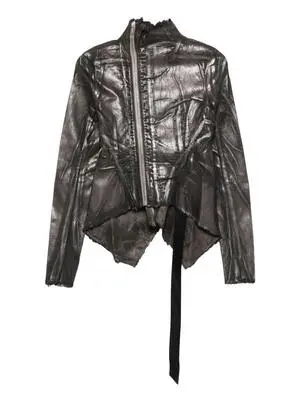 Rick Owens High-neck Zip Jacket - Black