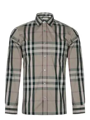 BURBERRY Buckle Plaid Shirt