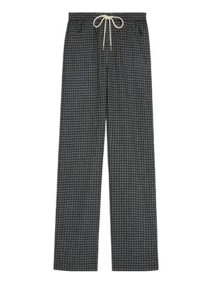 Celine Wool Straight-leg Jogging Pants - Anthracite/black