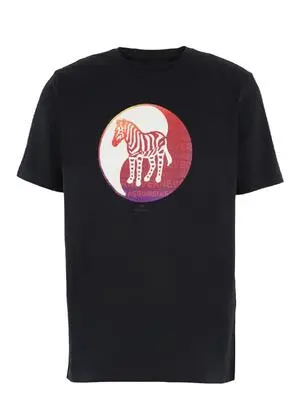 Paul Smith Zebra-print Short-sleeve T-shirt - Black