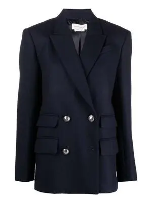 Alexander McQueen Double Breasted Blazer - Black