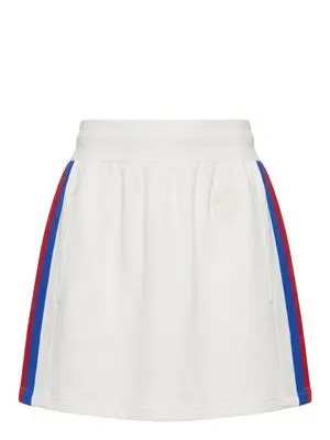 Gucci Embroidered Logo Mini Skirt - White