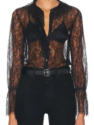 NILI LOTAN Nili Lotan Lace Shirt