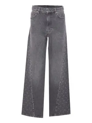 MARINE SERRE Moon Laser Jeans - Gray