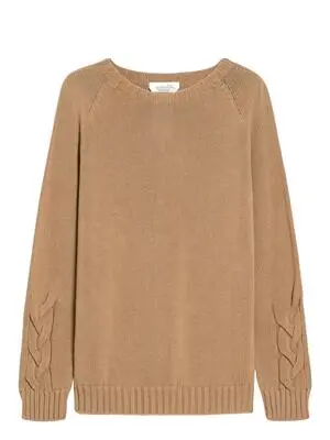 Max Mara Crewneck Long-sleeved Jumper - Camel