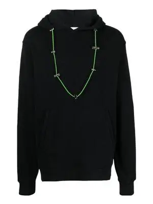 AMBUSH Embellished Long-sleeved Hoodie - Black