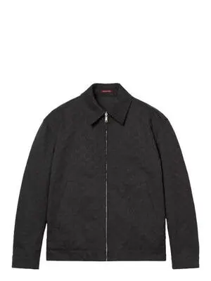 Gucci Reversible Gg Canvas And Nylon Jacket - Black