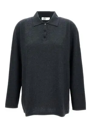 LISA YANG Lisa Yang Caisa Polo Knitted Top Black