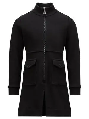 Moncler Logo Patch Polo Dress - Black