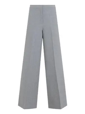 Fabiana Filippi High-waisted Wide-leg Pleated Pants - Gray