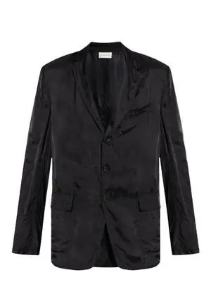 Dries Van Noten Single-breasted Tailored Blazer - Black