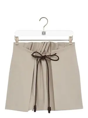 Loewe Drawstring Mini Skirt - Nude
