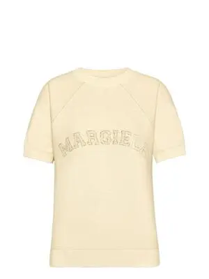 MAISON MARGIELA Short Sleeve Sweatshirt - Cream