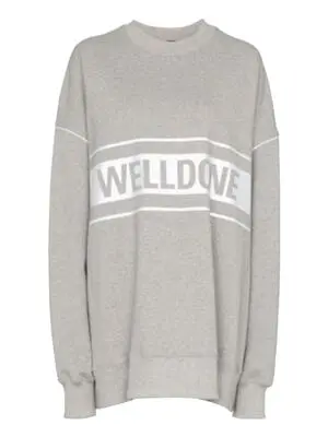 We11Done Logo Print Sweatshirt - Gray
