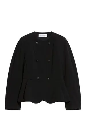 Max Mara Stretch Fabric Slim-fit Jacket - Black