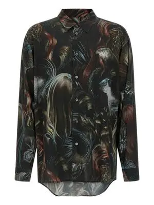 MAGLIANO Printed Long-sleeved T-shirt - Black