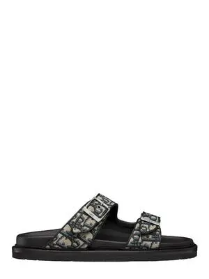 Dior Buckled Open Toe Sandals - Beige/black