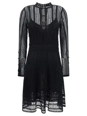 Chloé Flared Mini Dress - Black