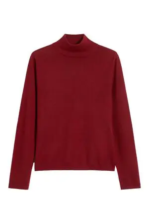 Max Mara Meana Turtleneck Knitted Jumper - Raspberry Color