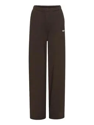 ROTATE BY BIRGER CHRISTENSEN Logo Appliqué Wide-leg Sweatpants - Black