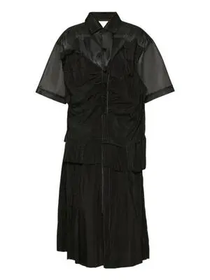 MAISON MARGIELA Décortiqué Shirtdress - Black