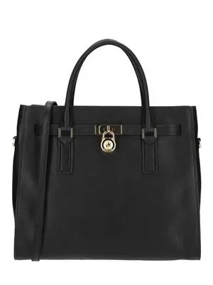 Michael Kors Hamilton Moderne Padlock Detail Tote Bag - Black