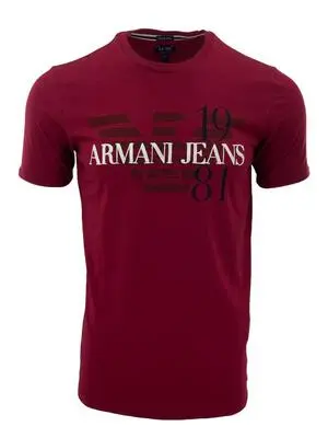 Emporio Armani Item O-neck Short-sleeved T-shirt - Red