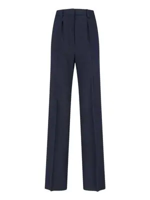 Max Mara Carbone Pleated Trousers - Black