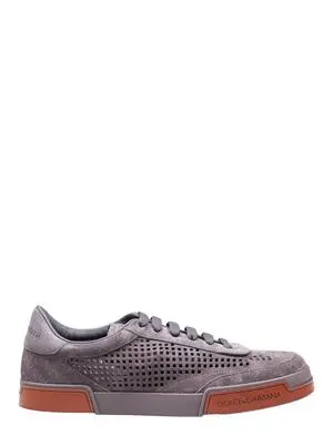 Dolce & Gabbana Dolce & Gabbana Portofino Yacht Calfskin Sneakers Gray