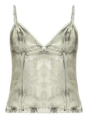 DIESEL® De-fulsy-s Denim Top - Light Gray