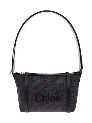 Chloé Logo Detailed Shoulder Bag - Black