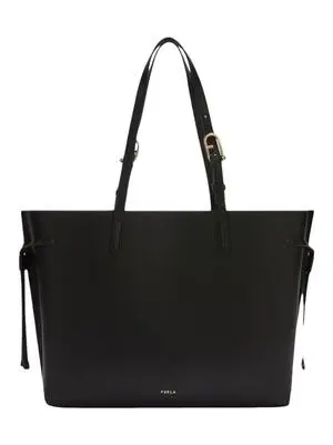 Furla Letter Logo Shoulder Bag - Black
